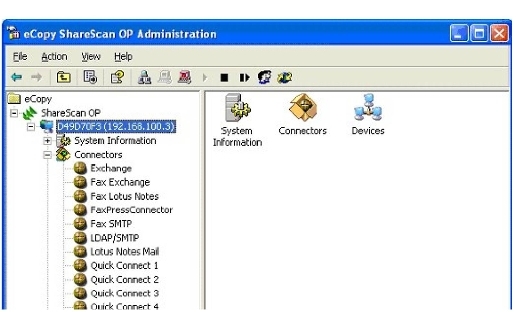 Configuring the eCopy Connector