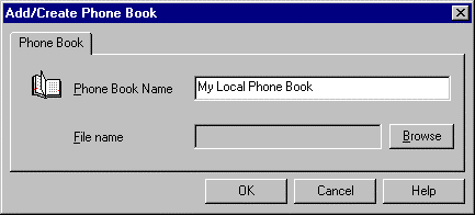 Creating Local Phone Books